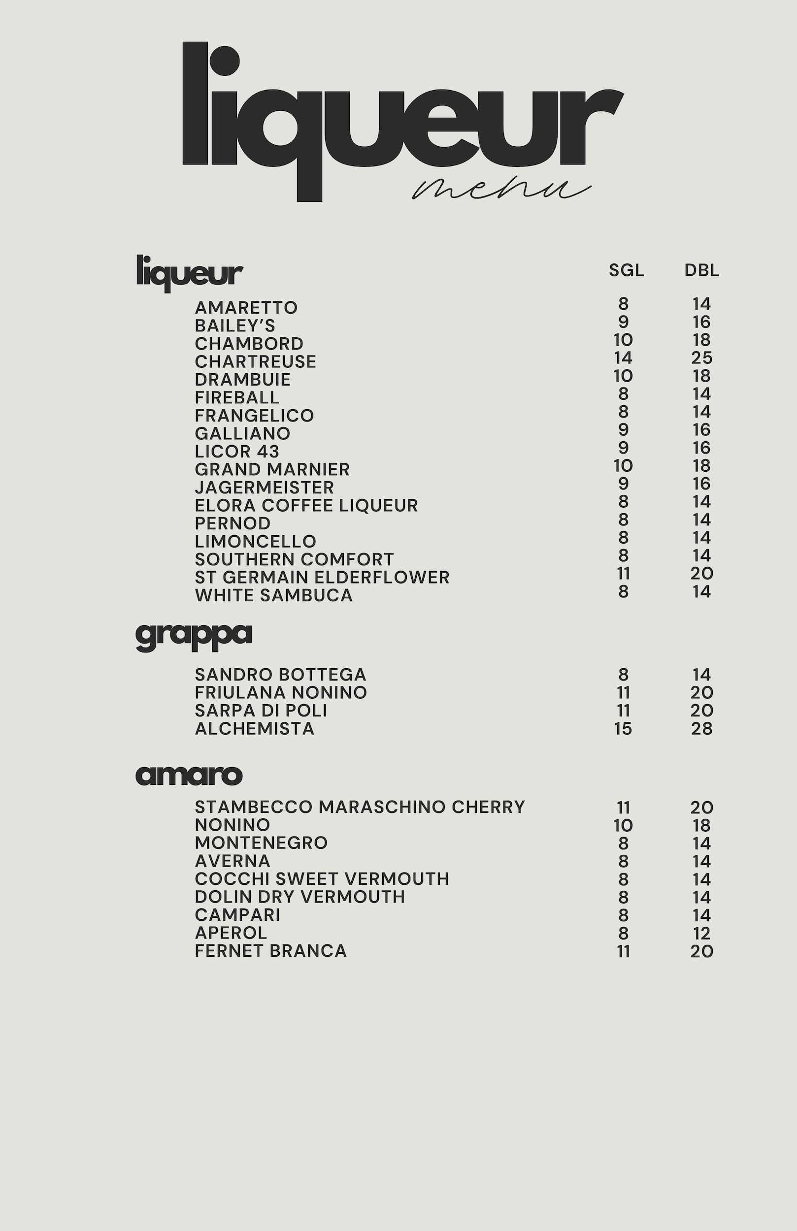 Our Menu – Sugo on Surrey